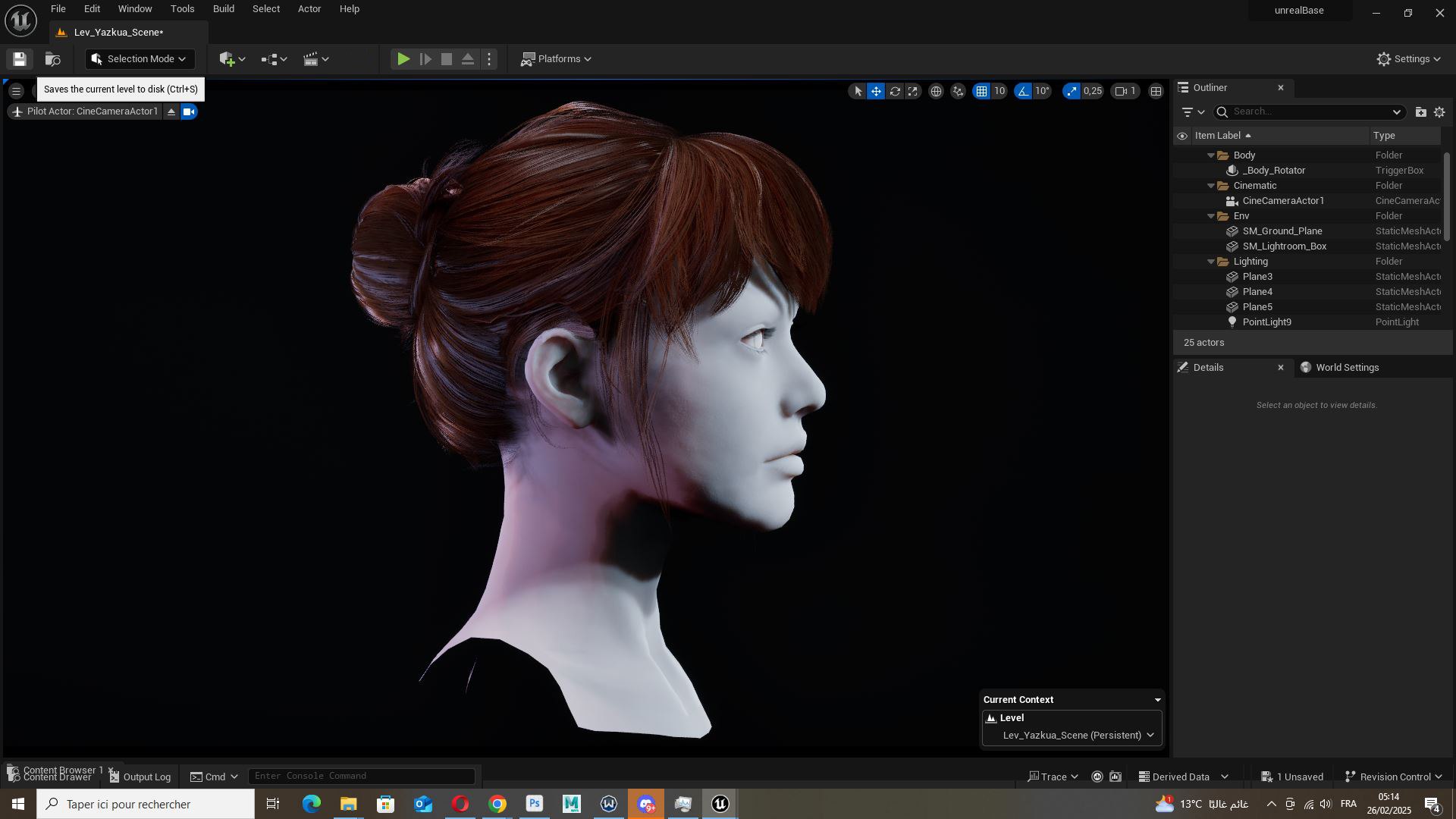 Free 3D Next-Gen 3D Female Bun Bangs Hairstyle PBR Real-Time Ready ...