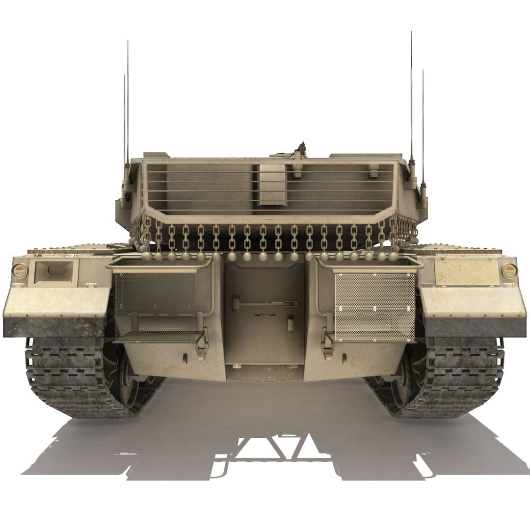 3d model of tank merkava mk4