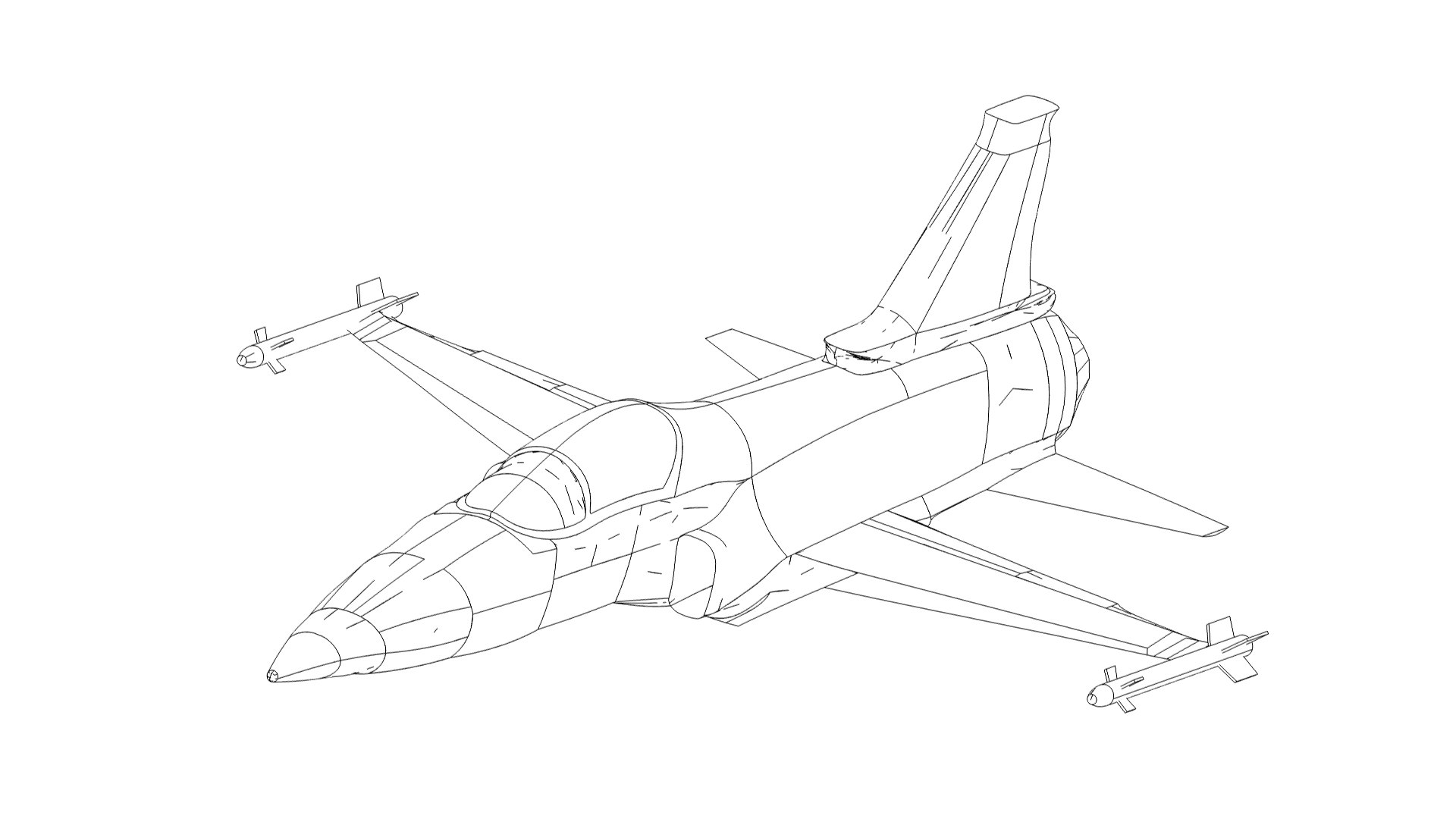 3D Northrop F-20 Tigershark Model - TurboSquid 1988350