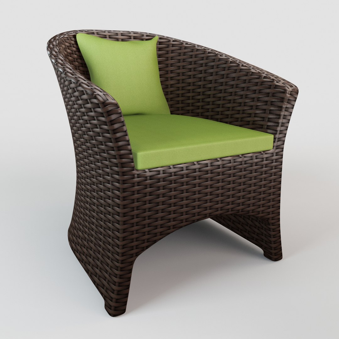 Rattan Chair 3d Model