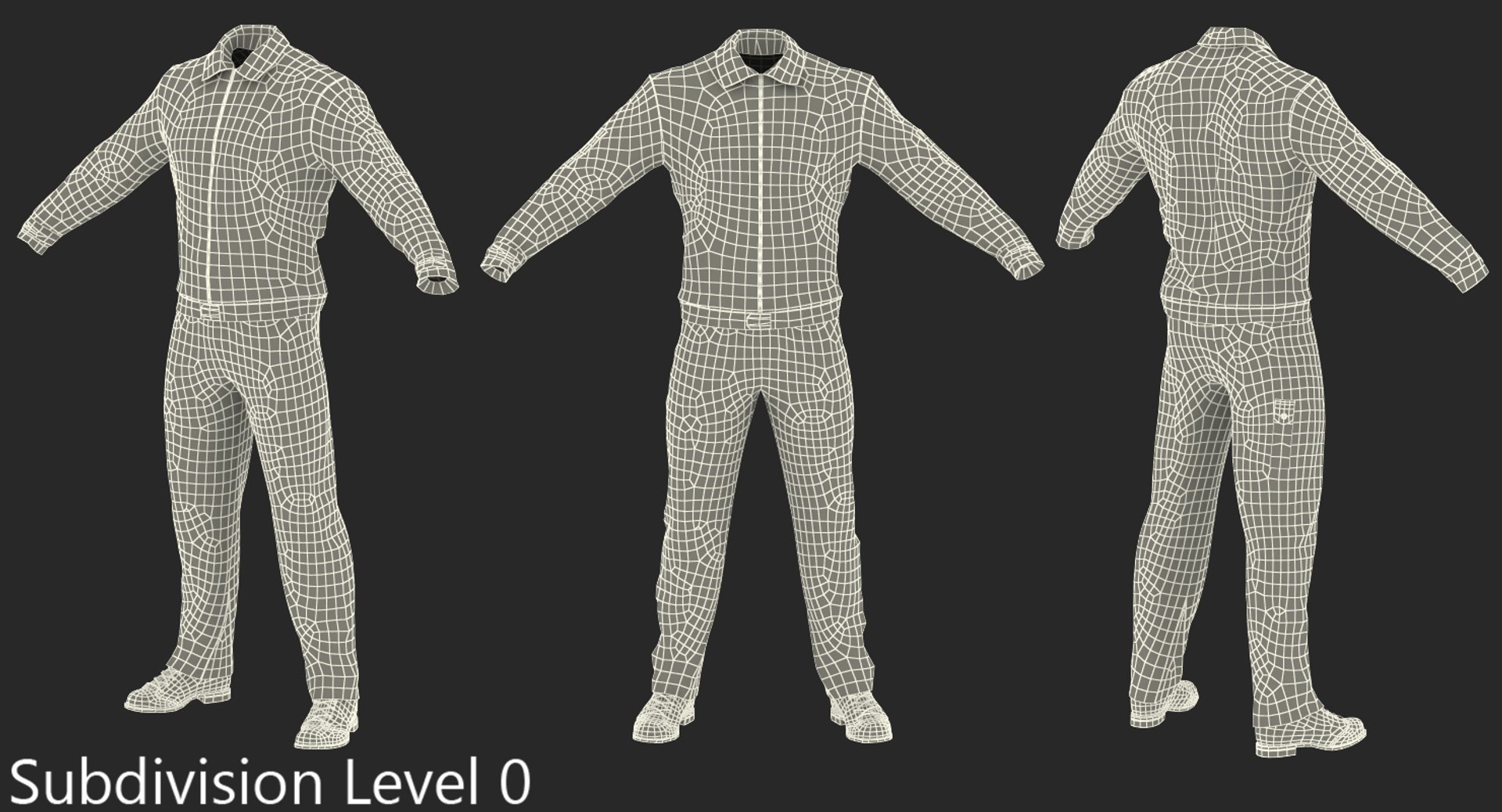 3d Pilot Flight Suit Model