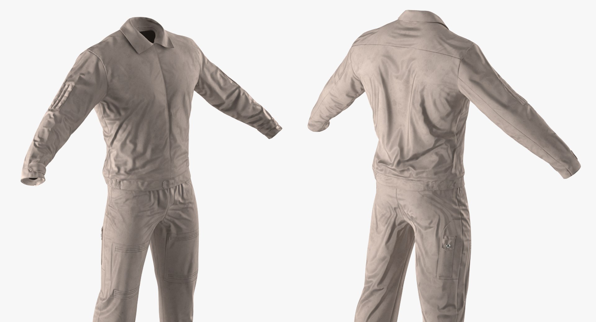 3d Pilot Flight Suit Model