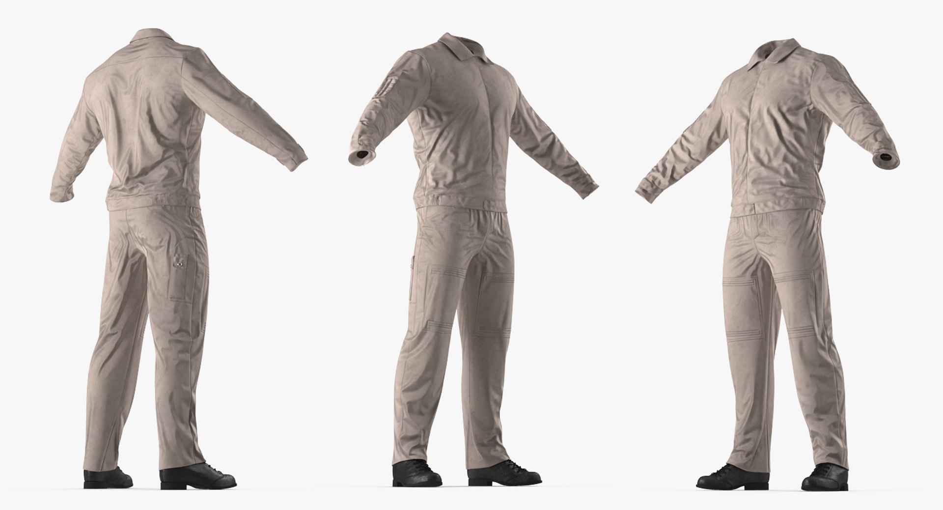3d Pilot Flight Suit Model