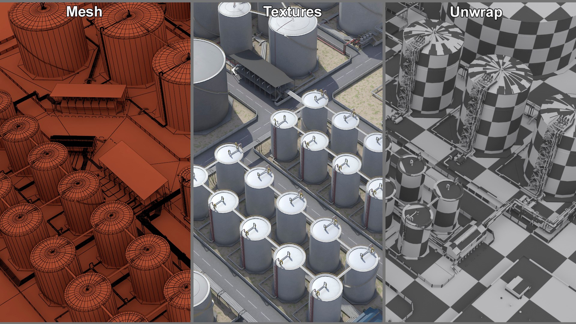 LNG Terminal 3D Model - TurboSquid 2310321