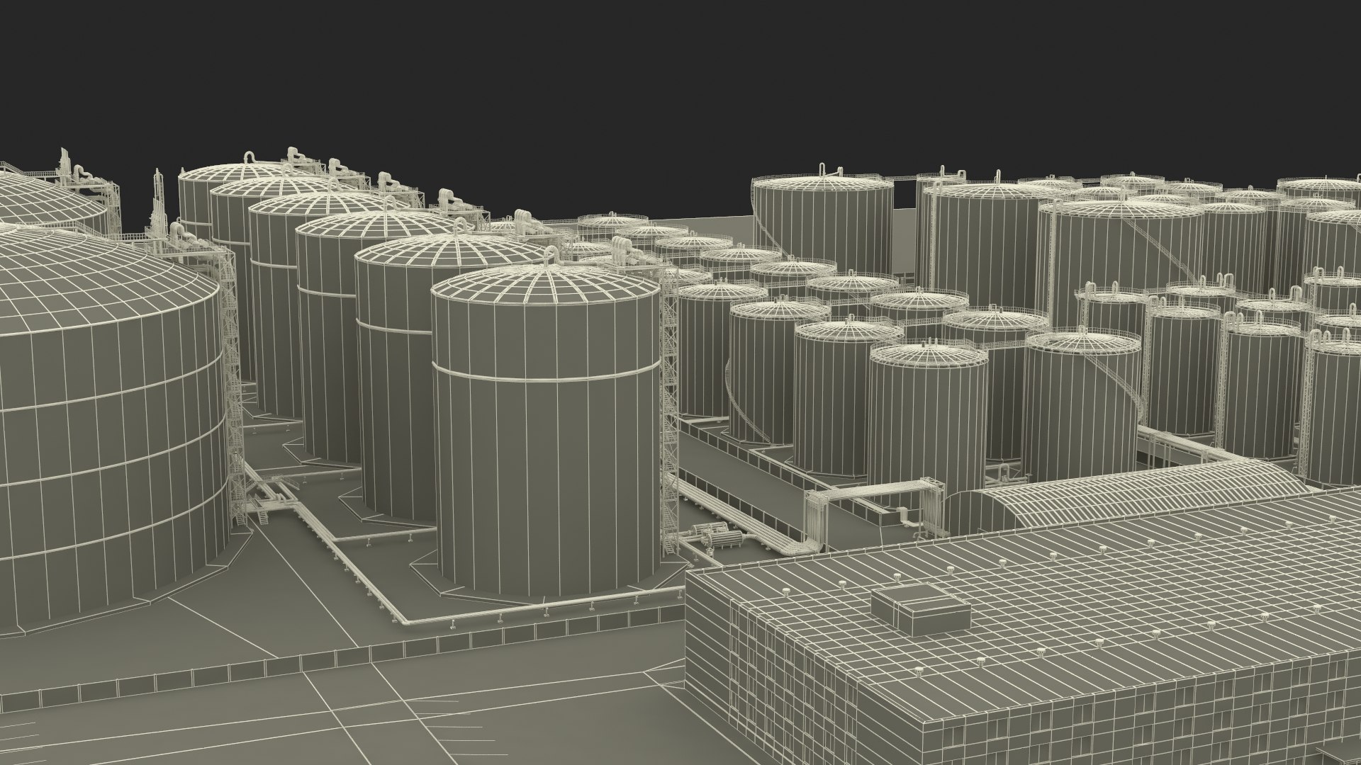 LNG Terminal 3D Model - TurboSquid 2310321
