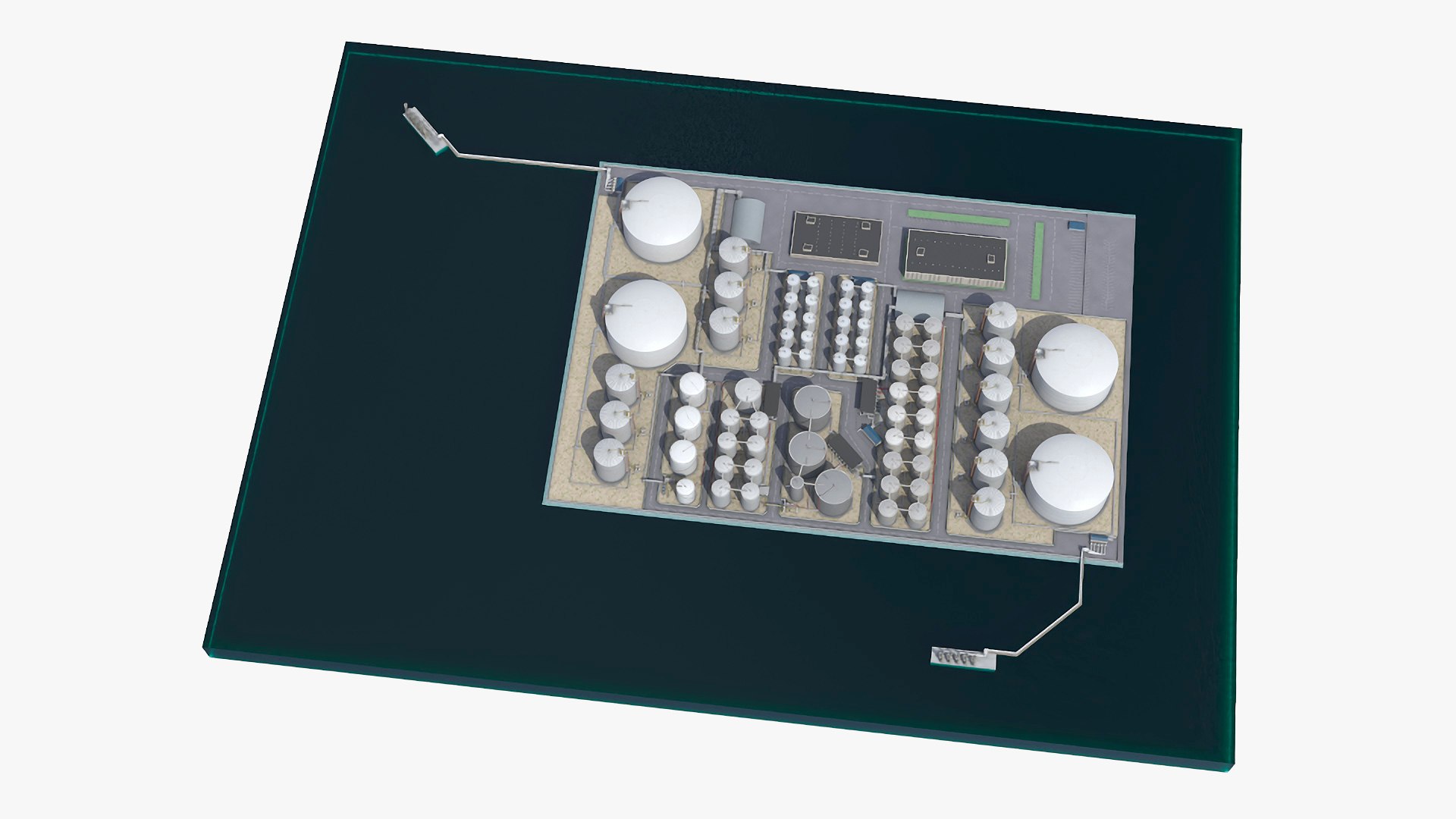 LNG Terminal 3D Model - TurboSquid 2310321