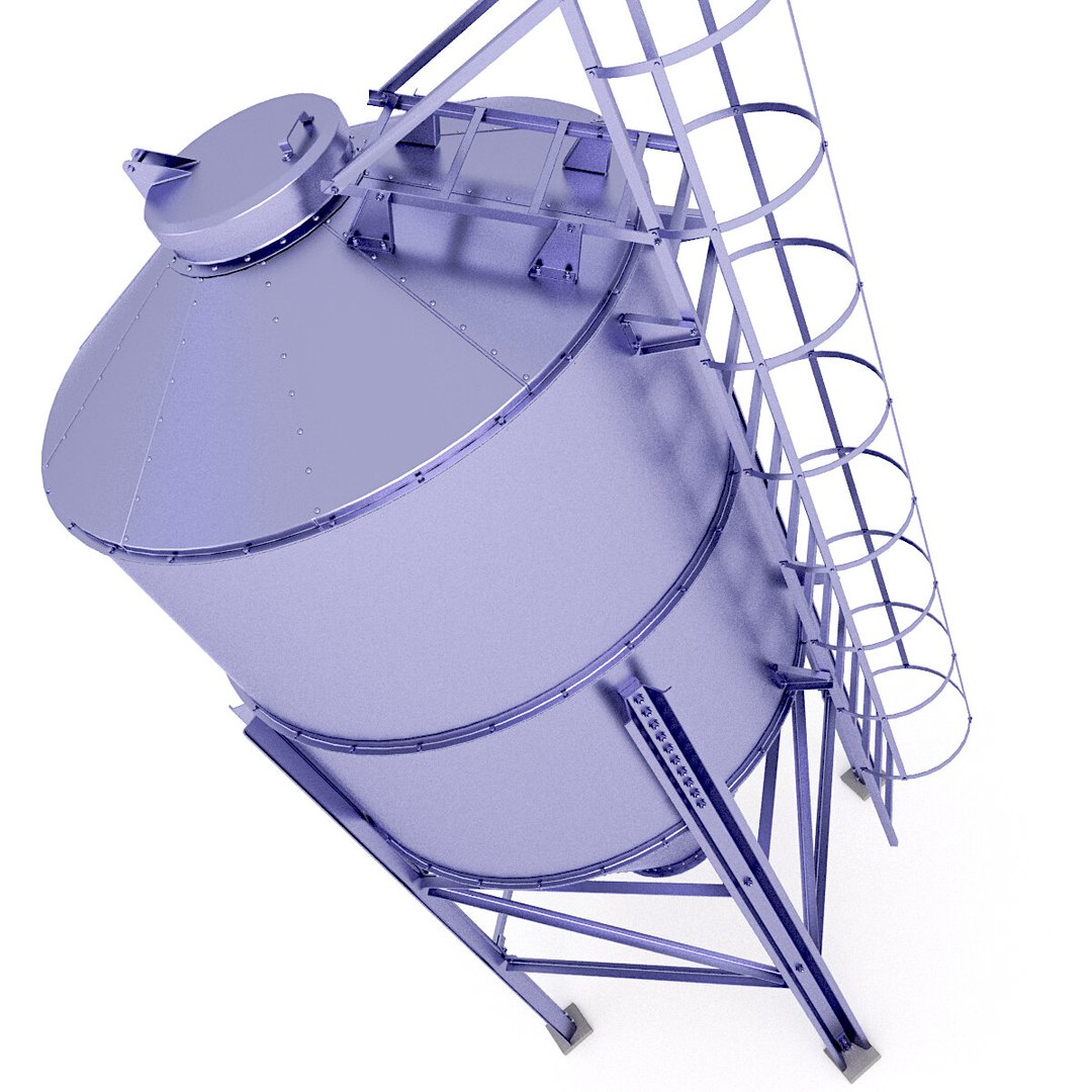 Storage Forage Silos V20 3D Model - TurboSquid 2419041