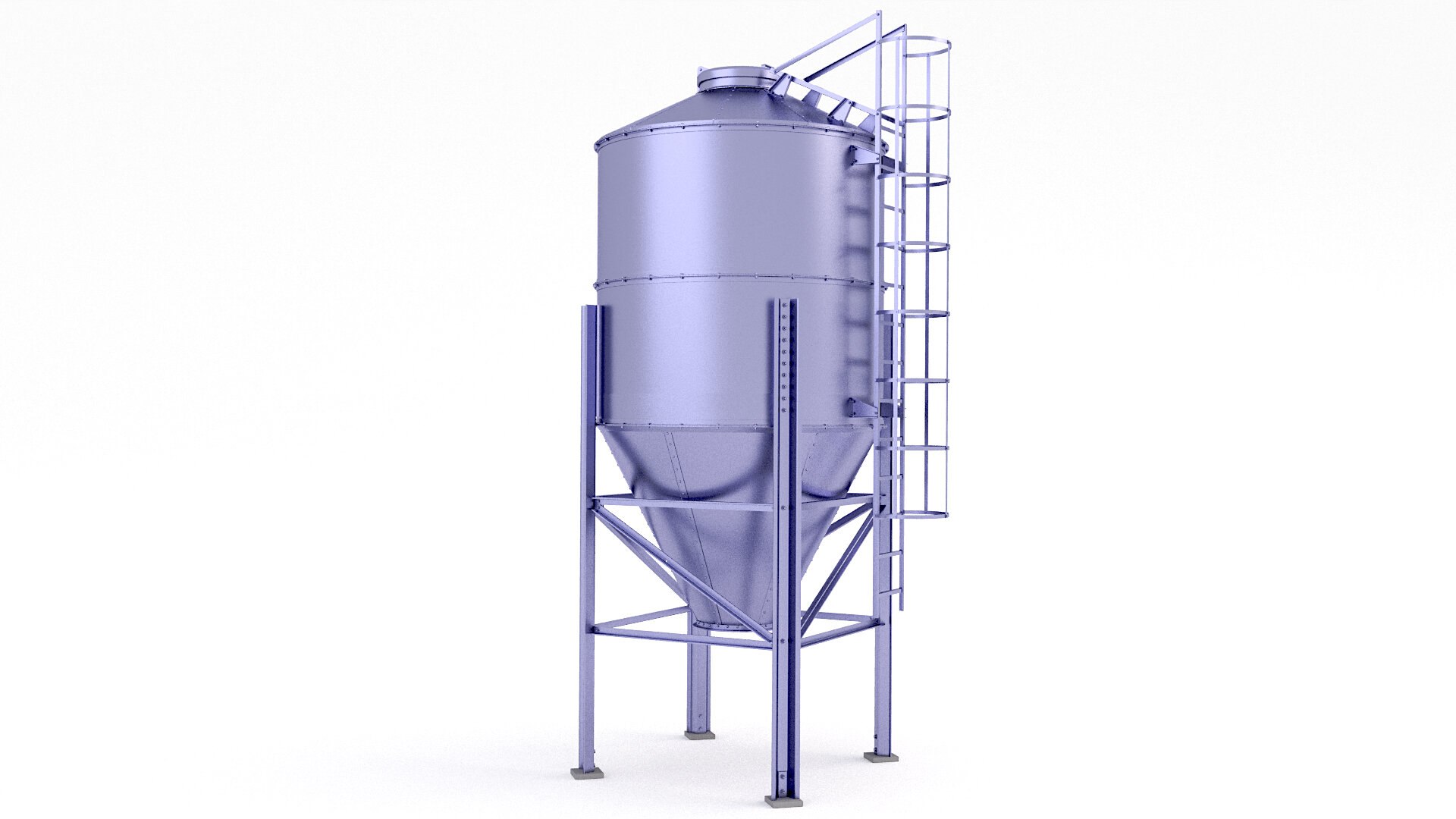 Storage Forage Silos V20 3D Model - TurboSquid 2419041