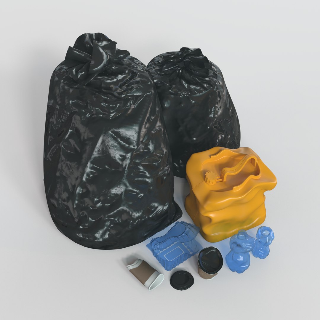 3D Model Garbage Bag - TurboSquid 1554602