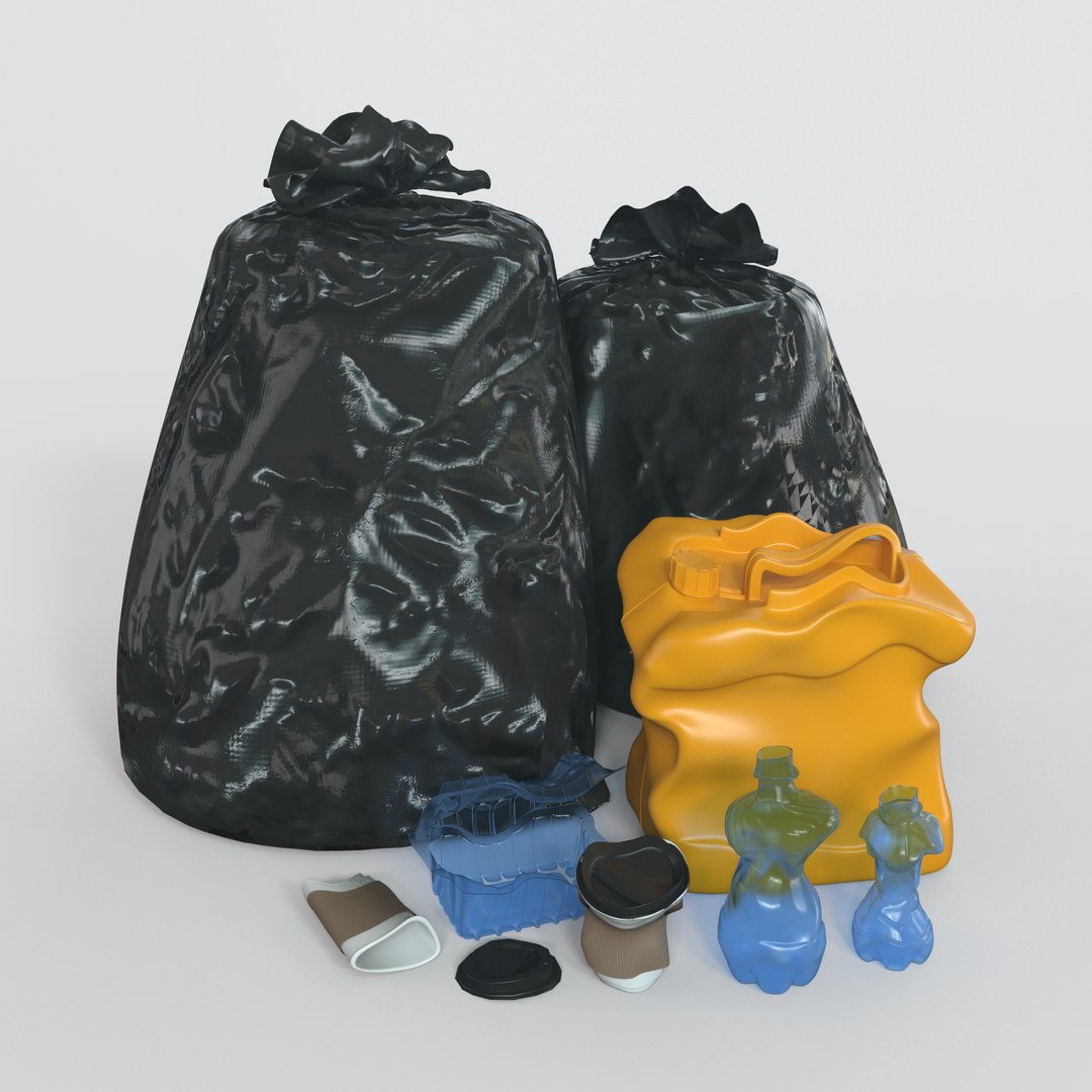 3D Model Garbage Bag - TurboSquid 1554602