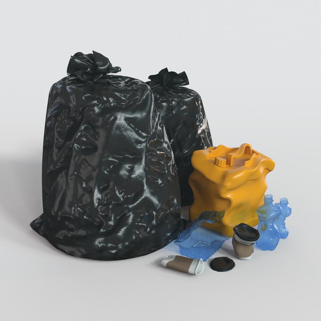 3D Model Garbage Bag - TurboSquid 1554602