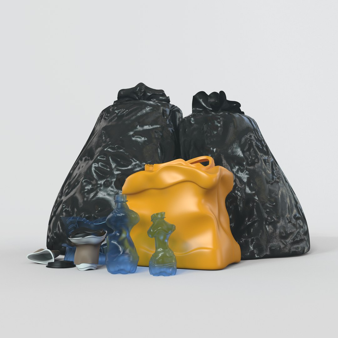 3D Model Garbage Bag - TurboSquid 1554602