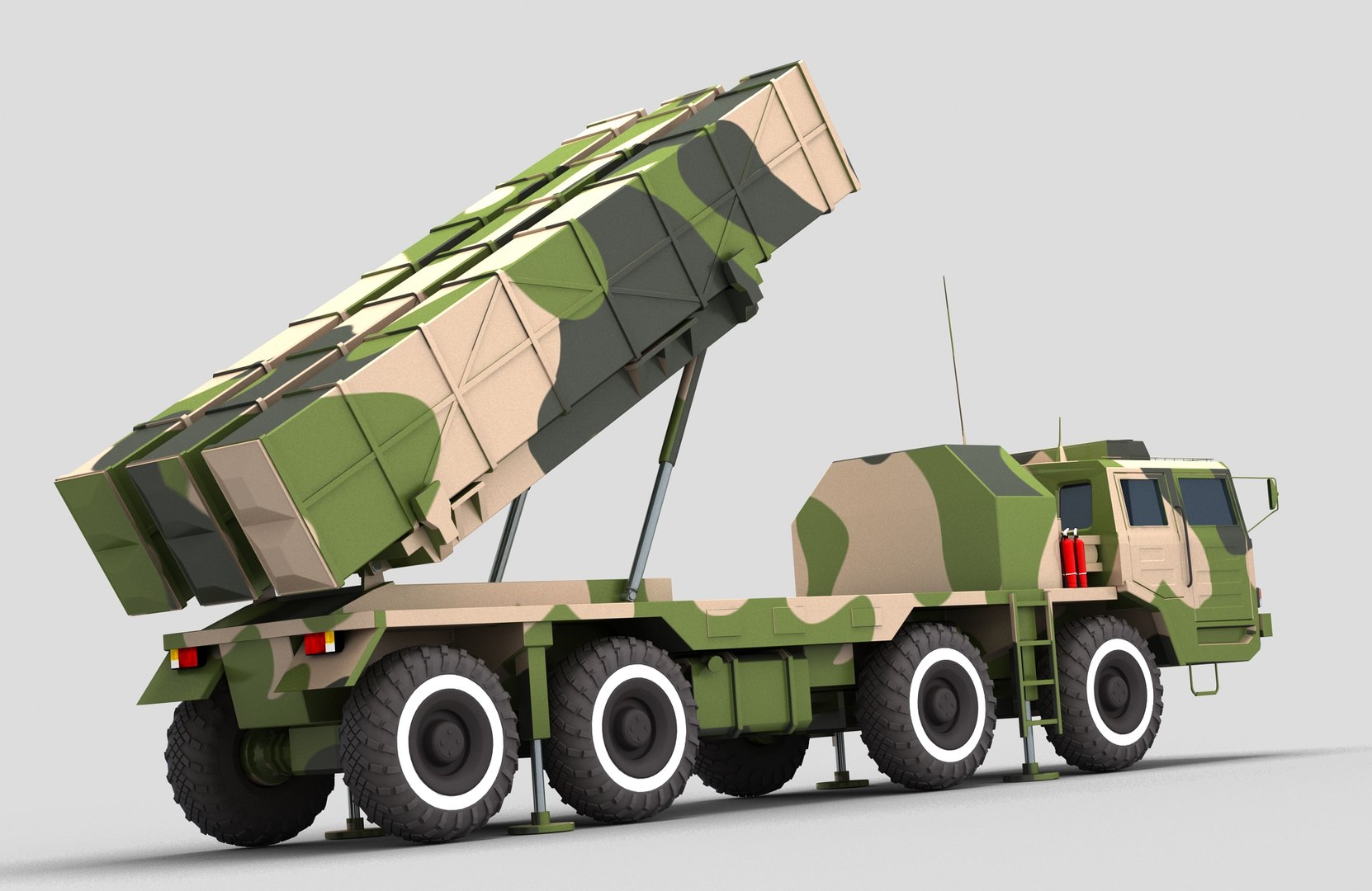 3D Chinese MLRS WS-2D - TurboSquid 2168272