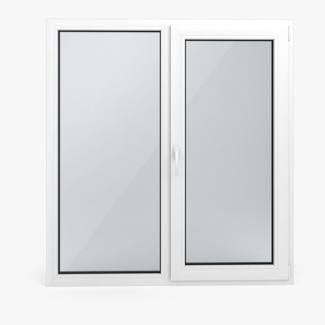 3d Model Modern Pvc Window 2