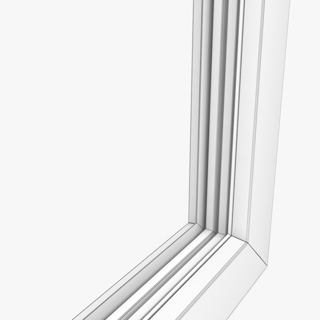 3d Model Modern Pvc Window 2