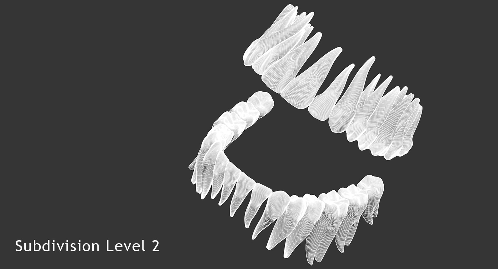 3D Model Dentition Stylized Teeth - TurboSquid 1163030