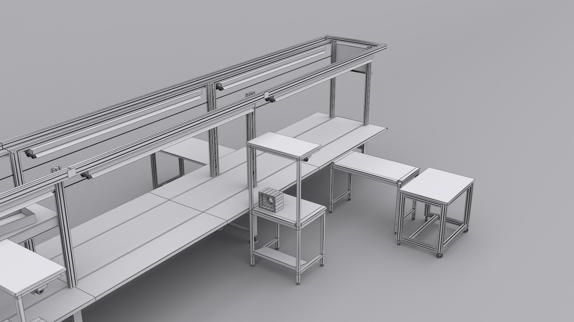 Factory Inspection Table 3D - TurboSquid 1505447