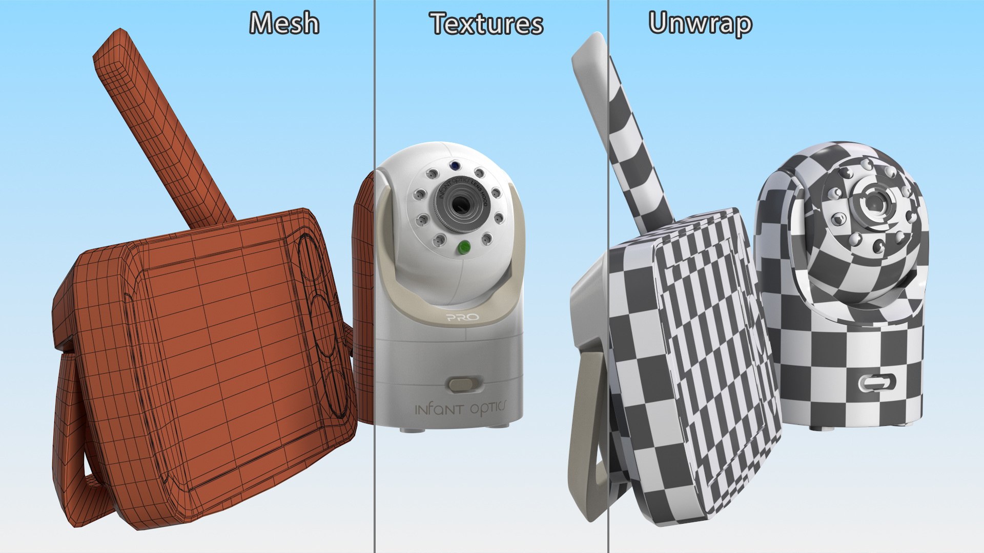 Baby Monitor Infant Optics DXR8 Pro 3D Model - TurboSquid 1965683