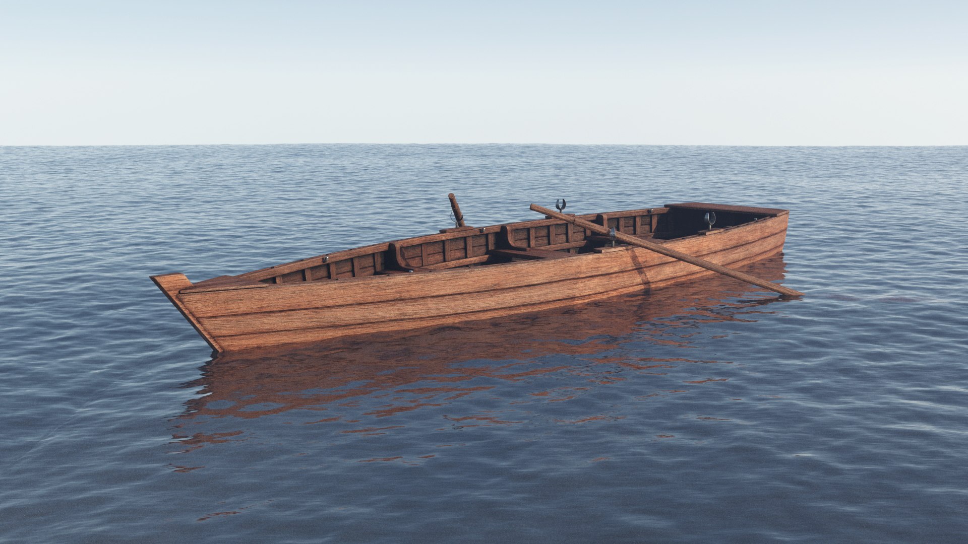 Wood Boat v23D模型 - TurboSquid 1961564