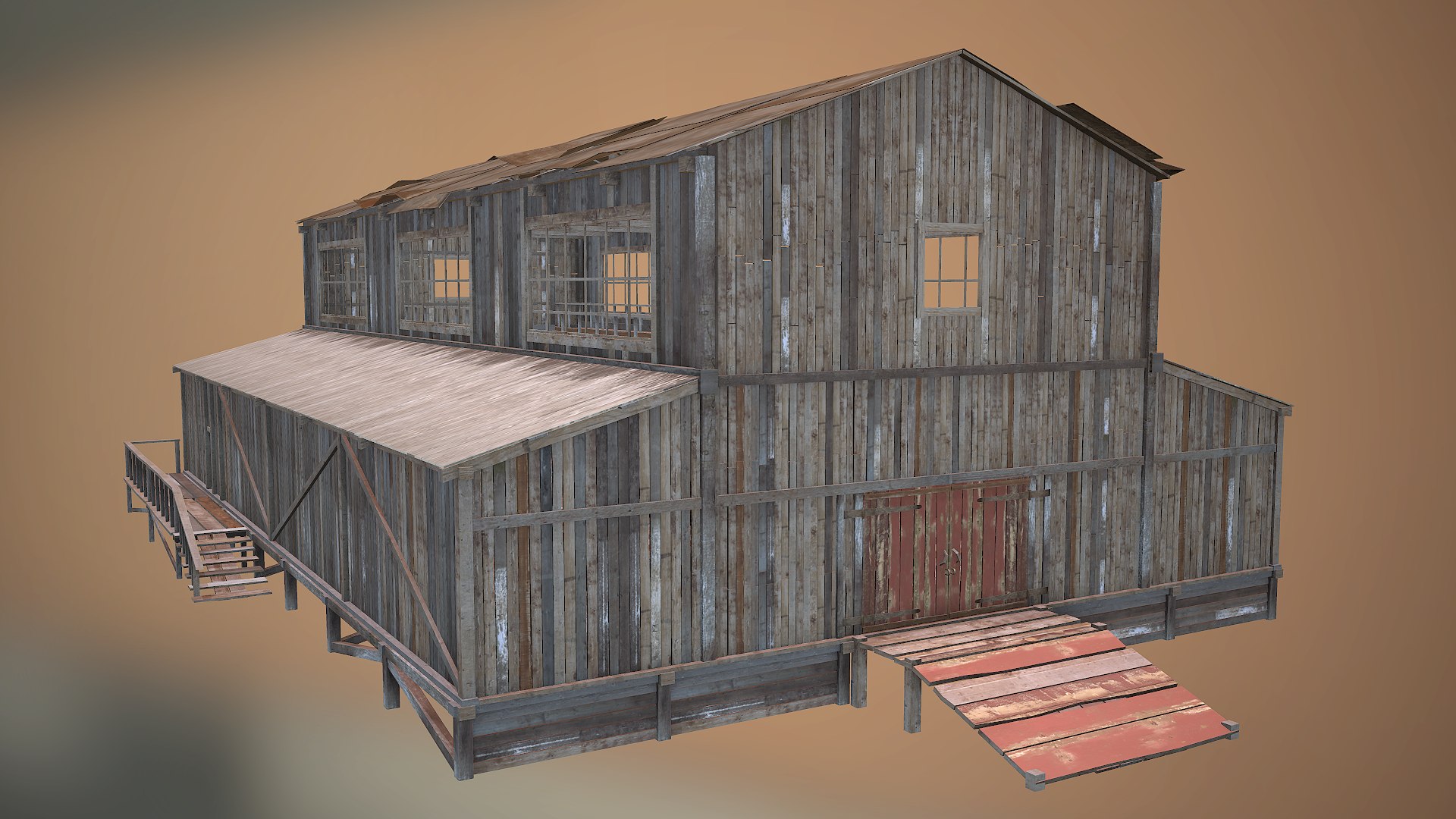 Extremely Pbr Barn Old Model - TurboSquid 1342117