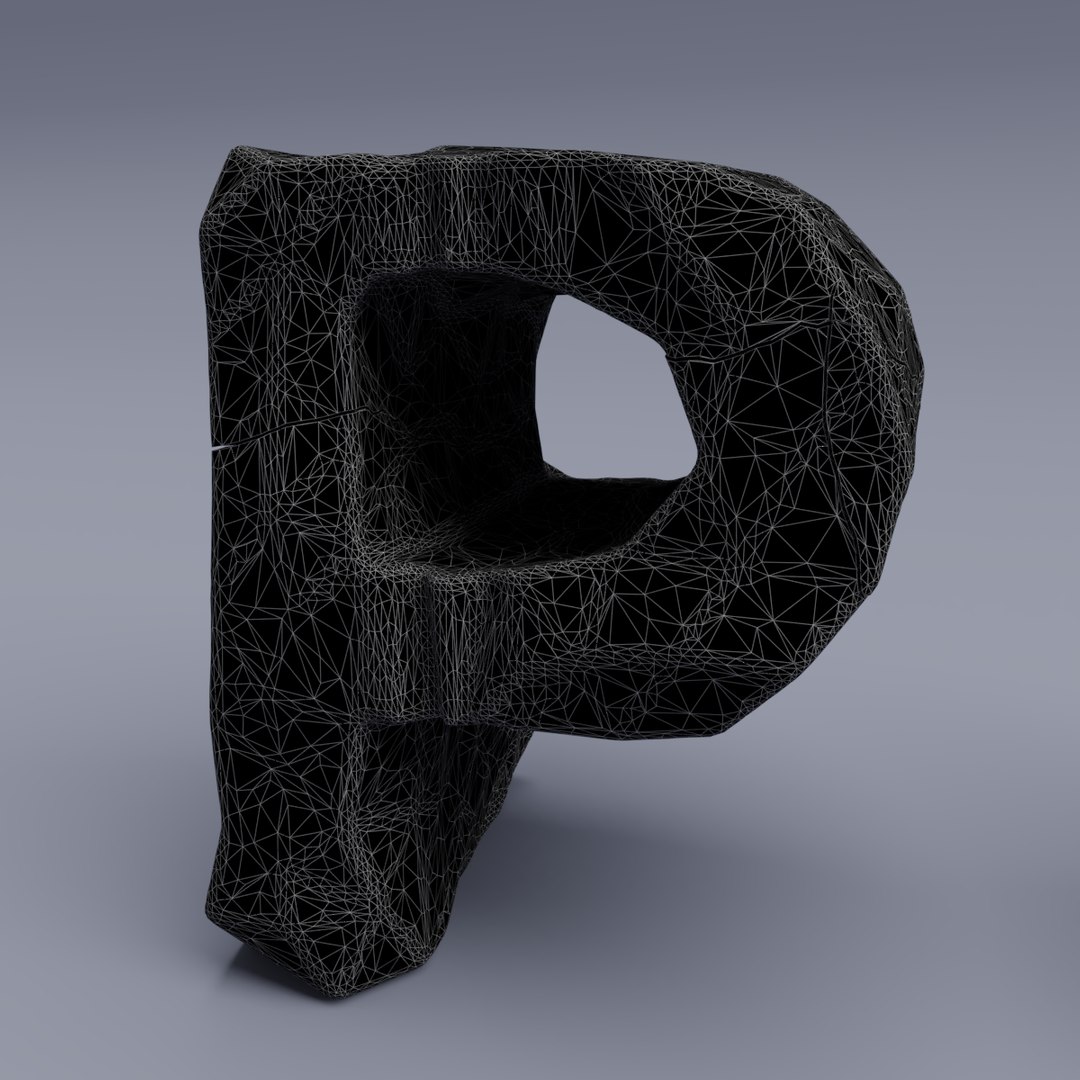 Letter p 3D - TurboSquid 1381782