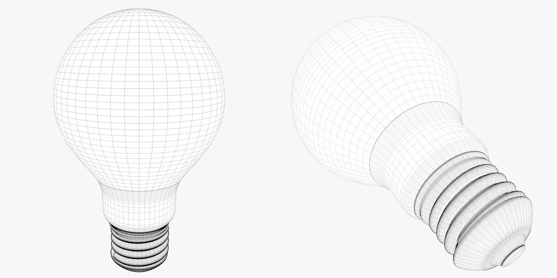 3d Led - Fluorescent Light Model