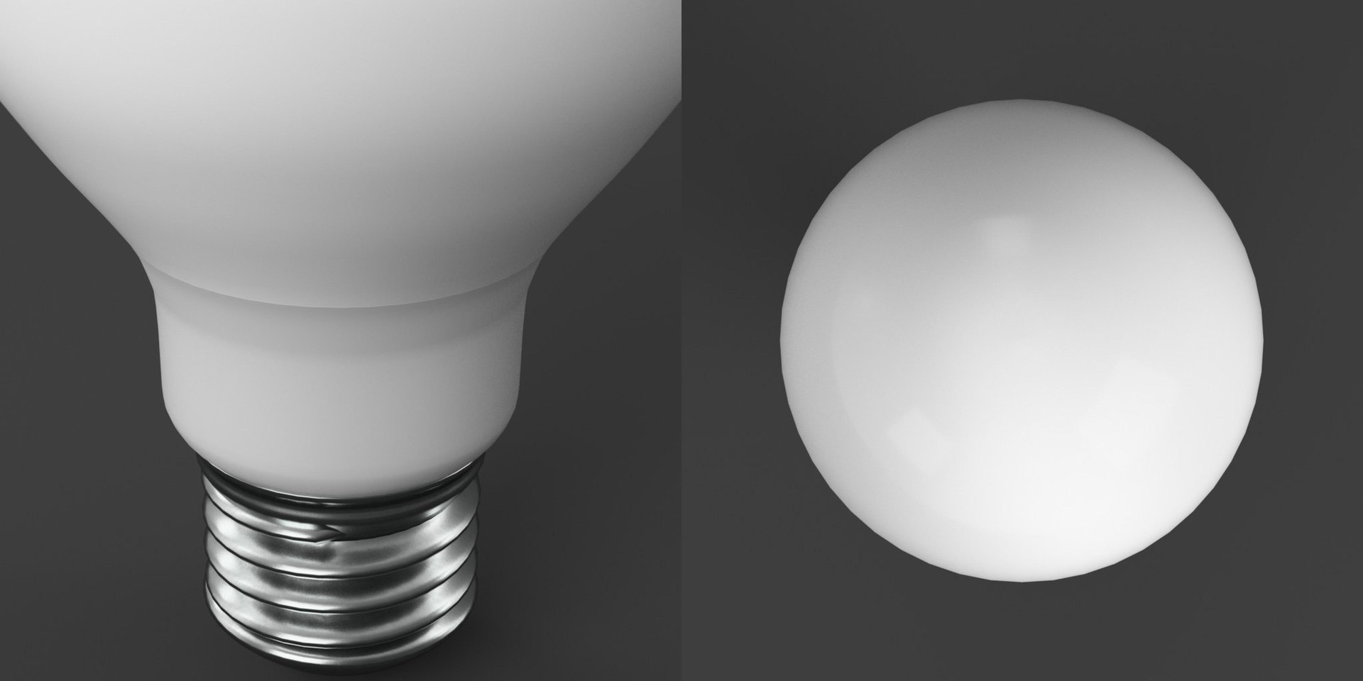 3d Led - Fluorescent Light Model