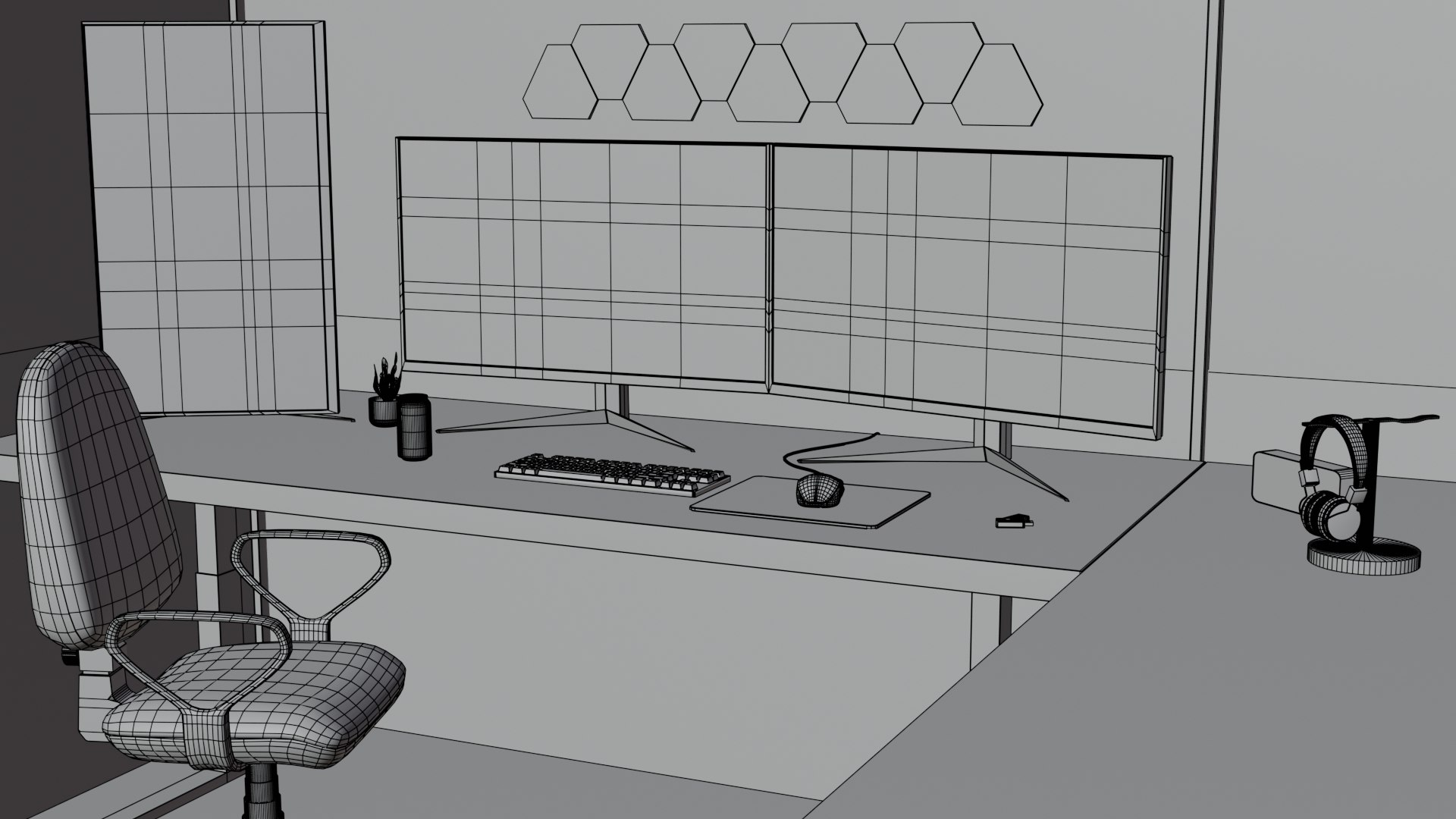 3D Minimatistic Gaming Desk 3d Model By Nikdox Model - TurboSquid 2044264