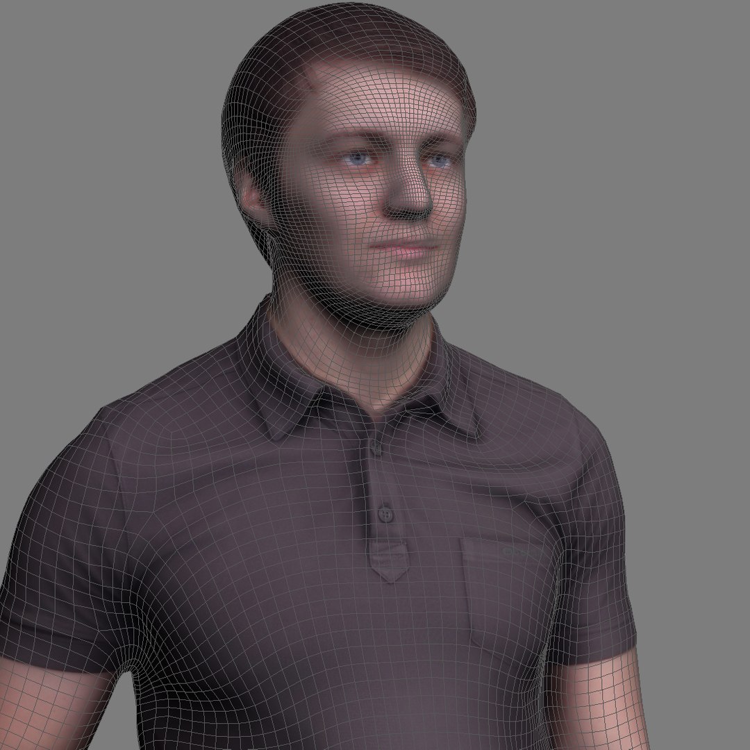 Human Casual Man 3d Model
