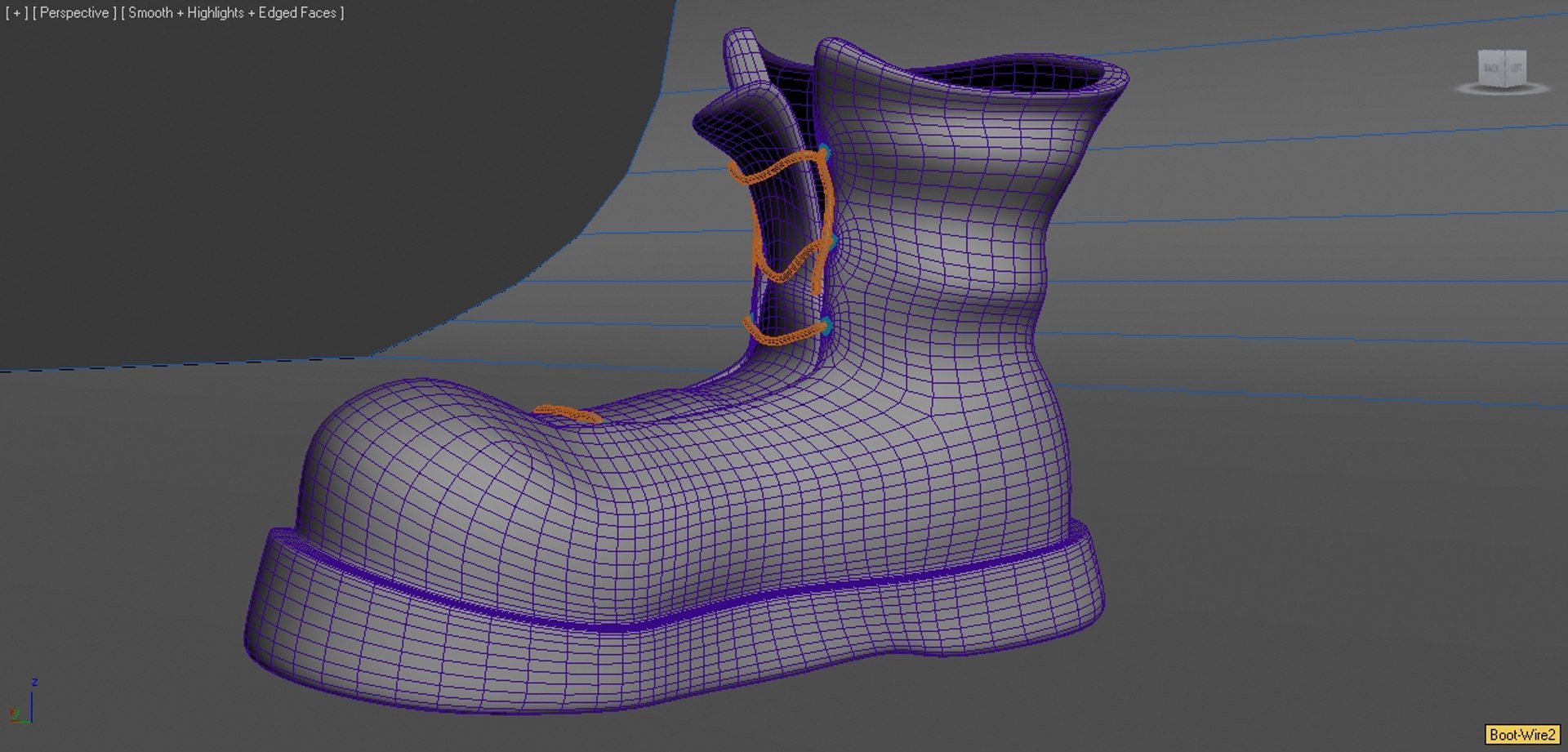 Comic Boot 3d Model