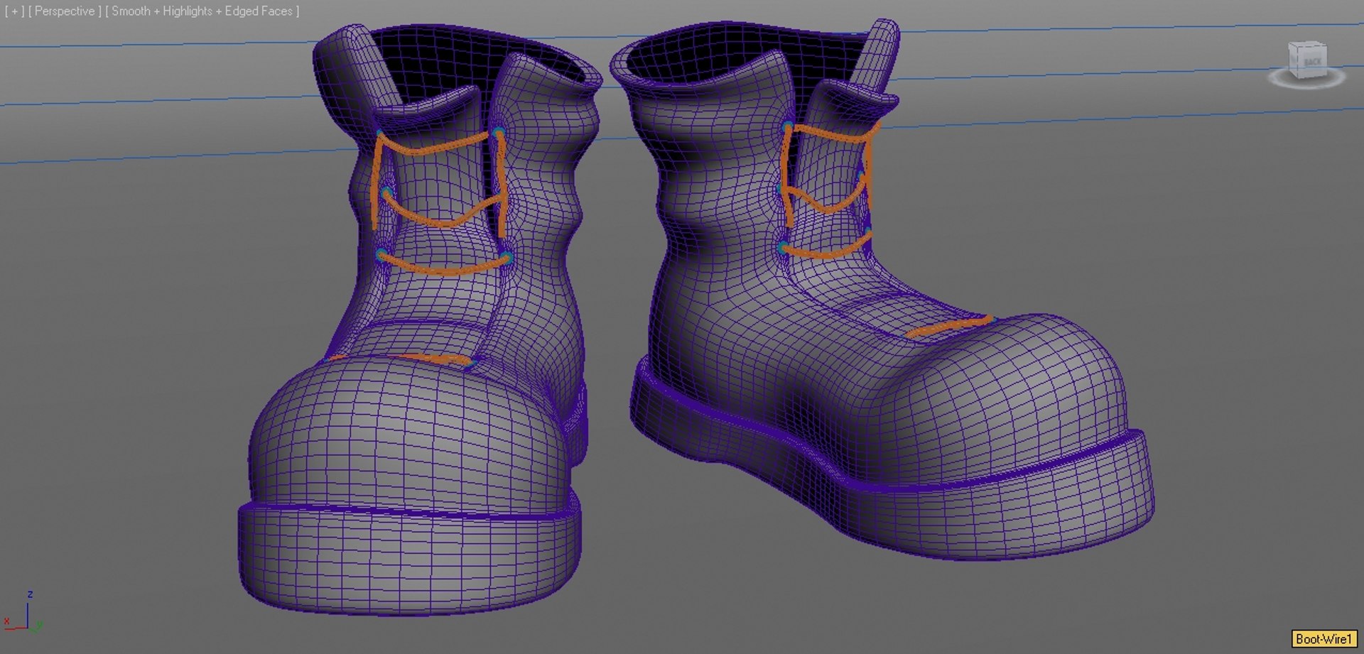 Comic Boot 3d Model