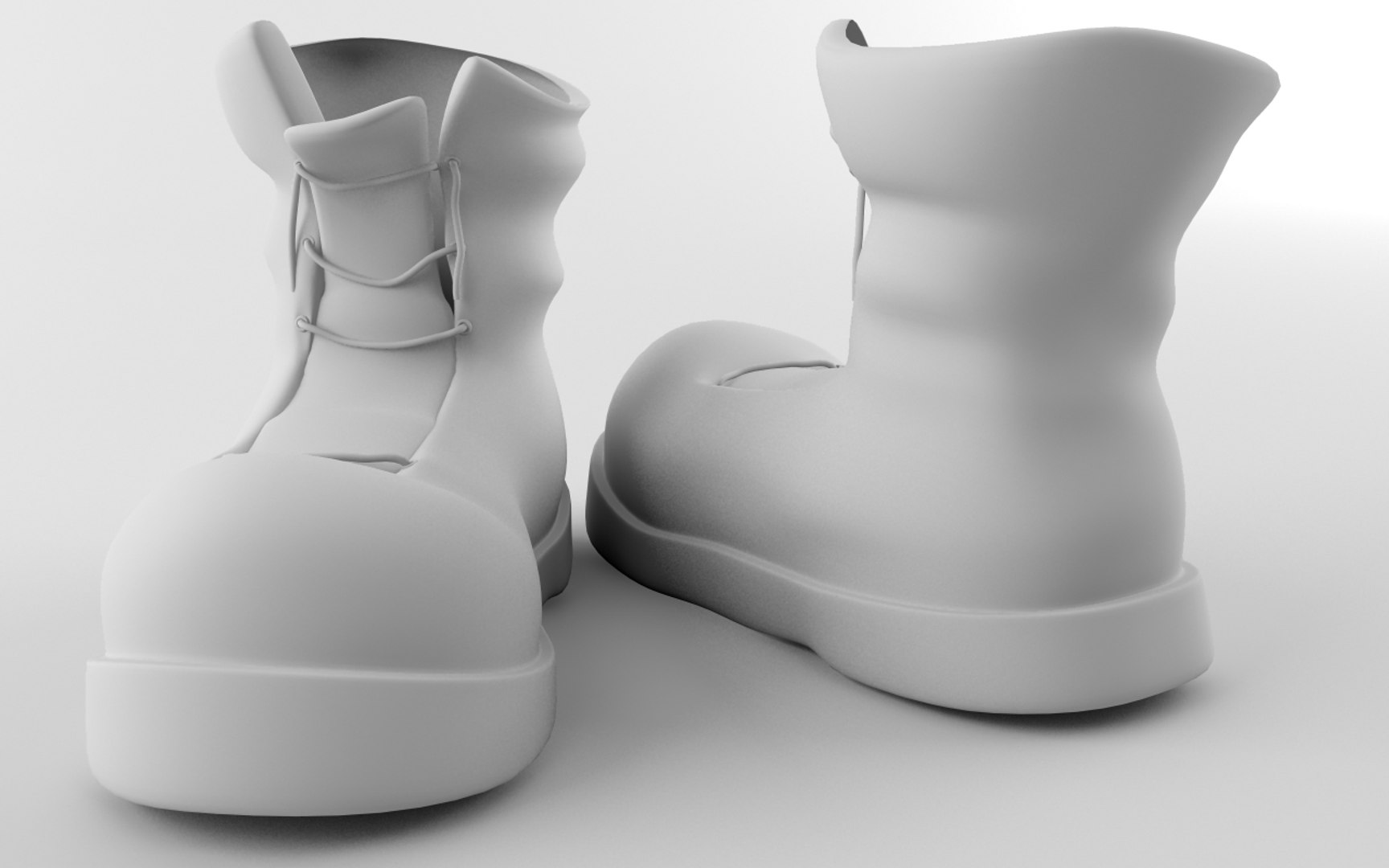Comic Boot 3d Model