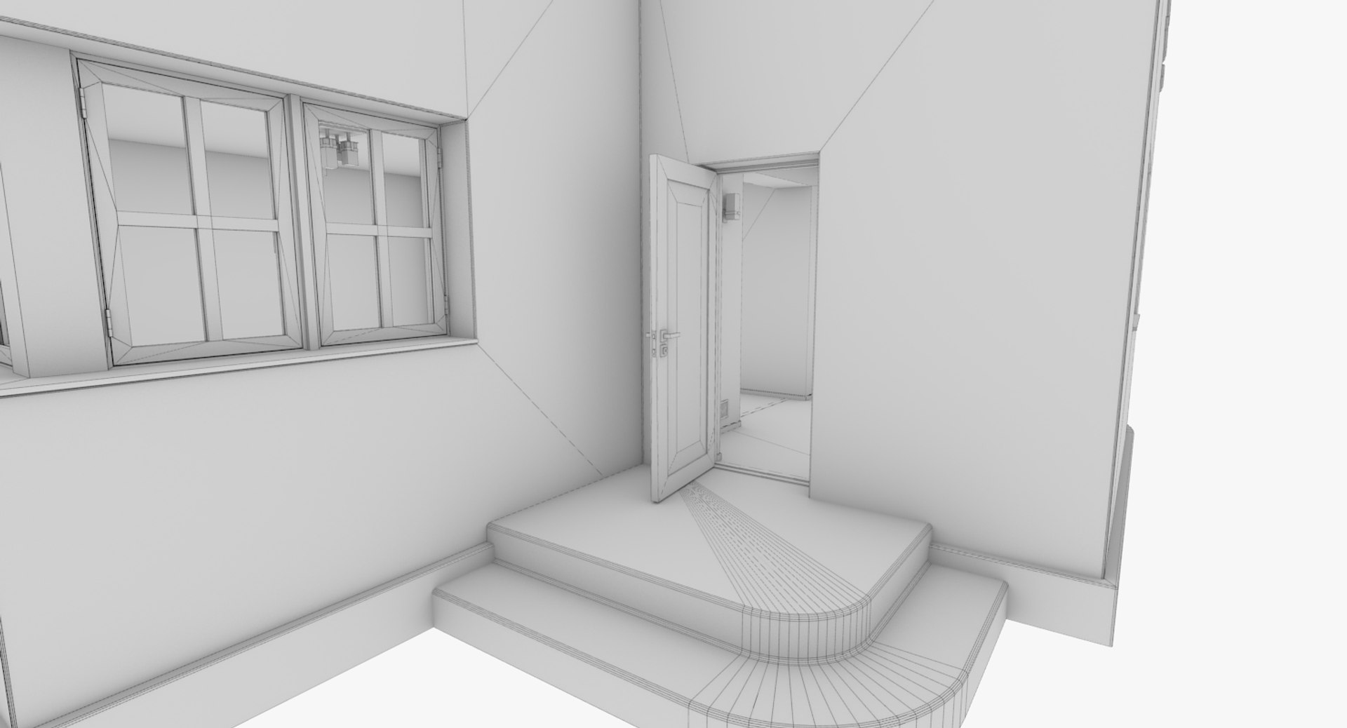 Streamline moderne home interior 3D - TurboSquid 1154629