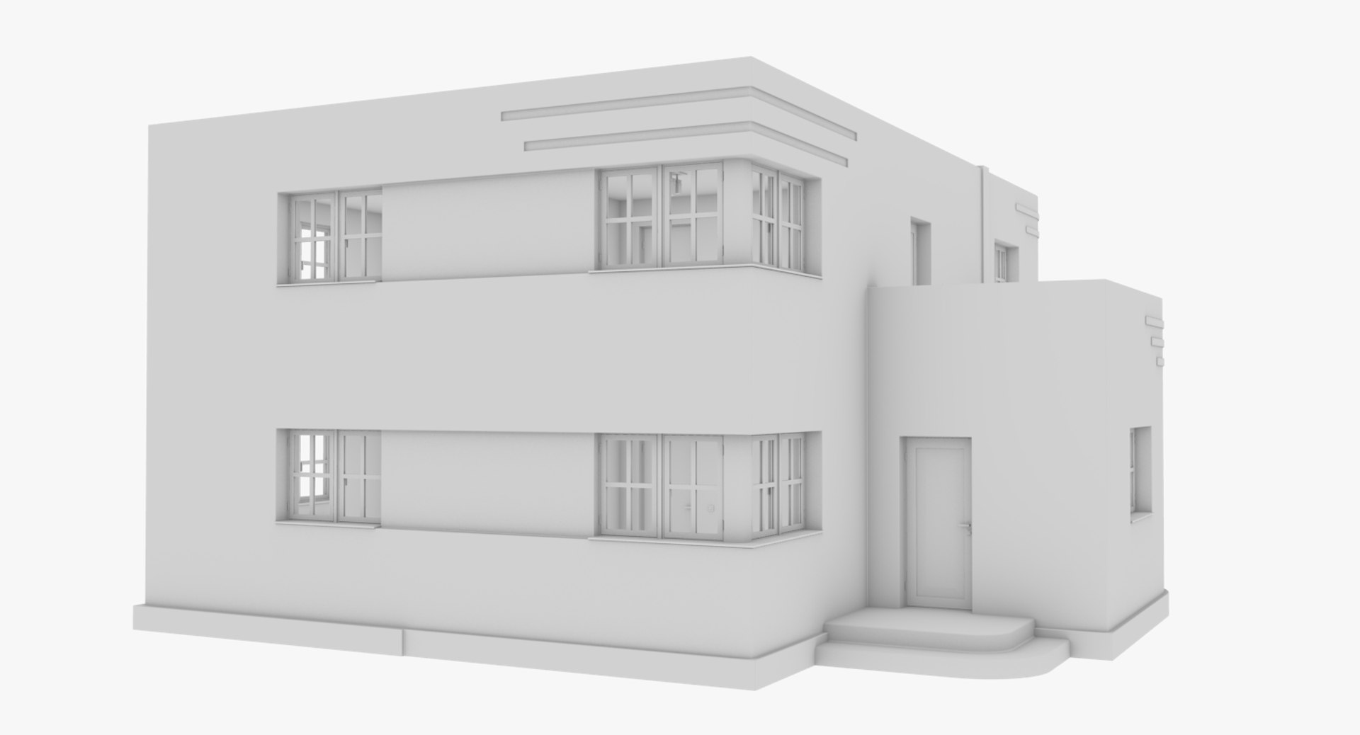 Streamline moderne home interior 3D - TurboSquid 1154629