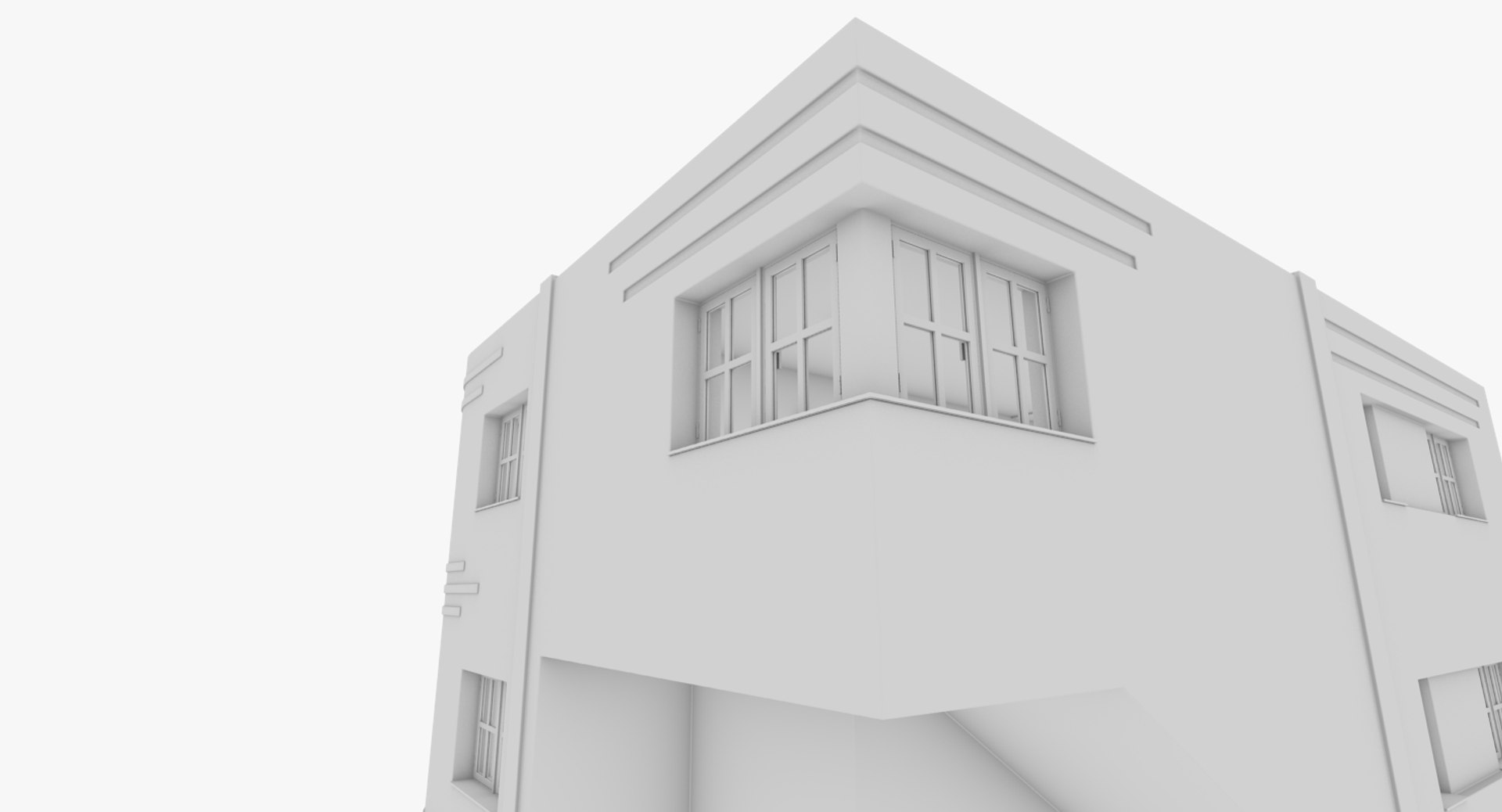 Streamline moderne home interior 3D - TurboSquid 1154629