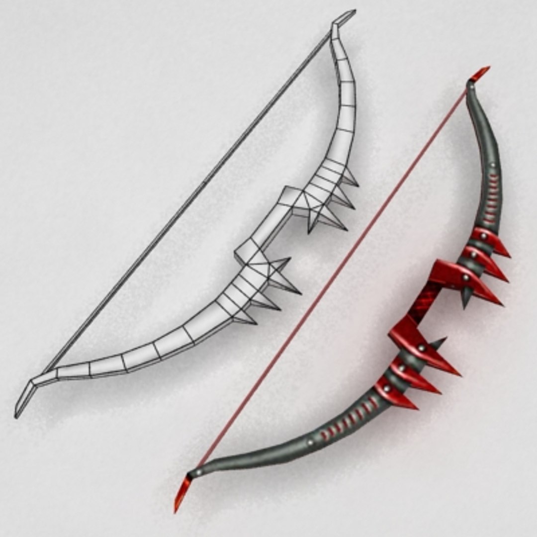 3d Model Fantasy Bows