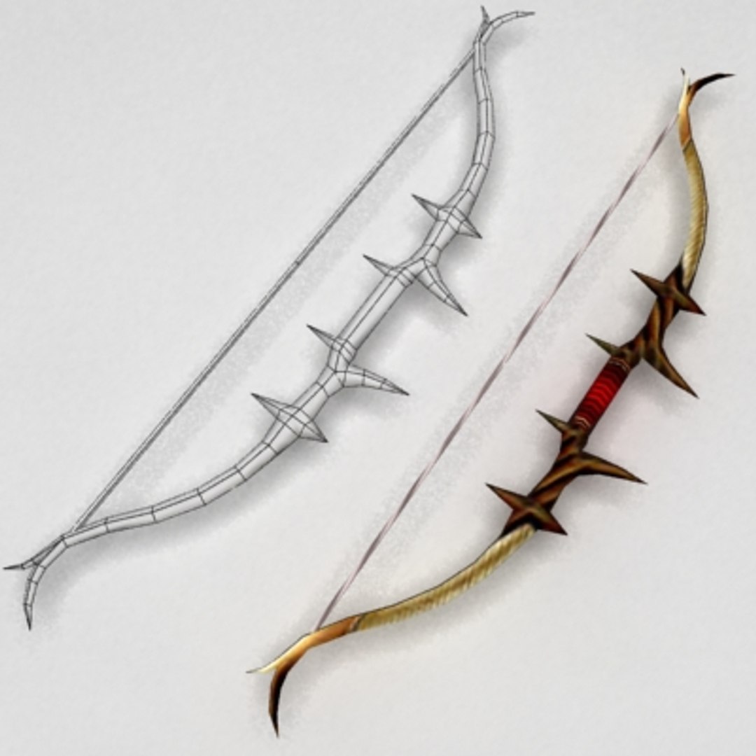 3d Model Fantasy Bows
