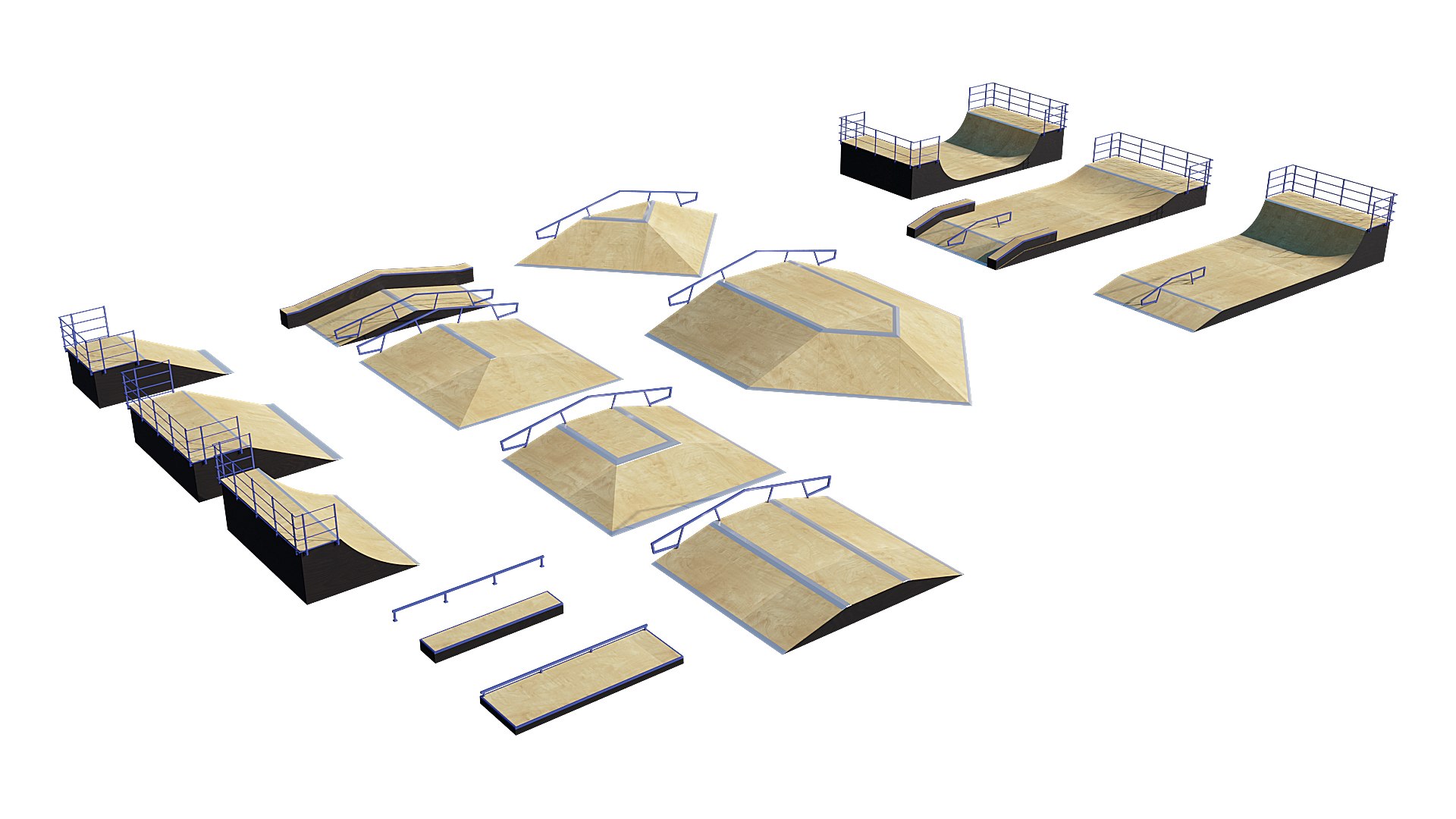 Skate Park 3D - TurboSquid 1706453
