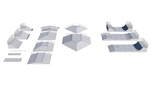 Skate park 3D - TurboSquid 1706453