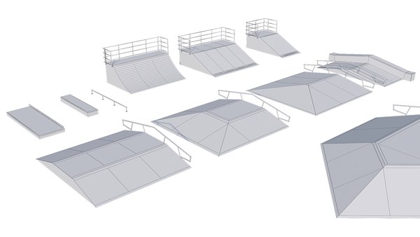 Skate park 3D - TurboSquid 1706453