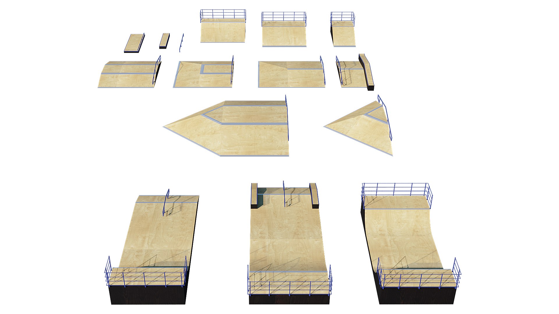 Skate Park 3D - TurboSquid 1706453