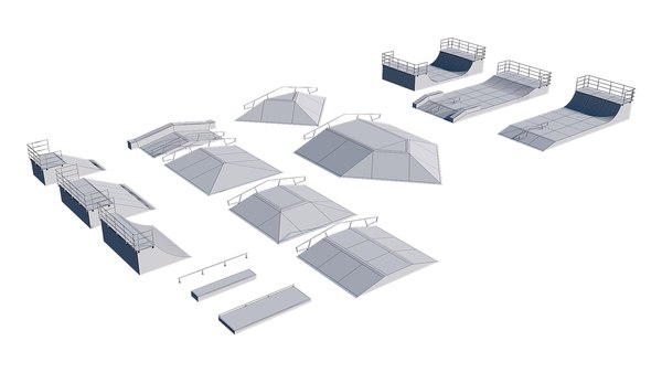 Skate park 3D - TurboSquid 1706453