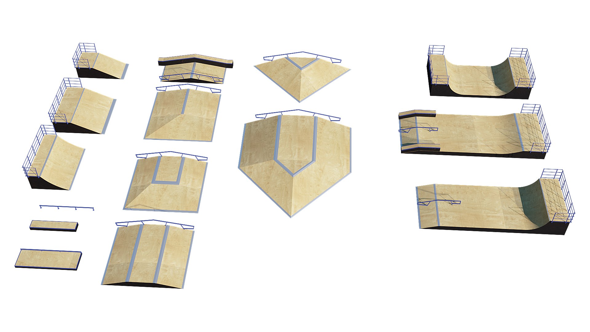 Skate Park 3D - TurboSquid 1706453