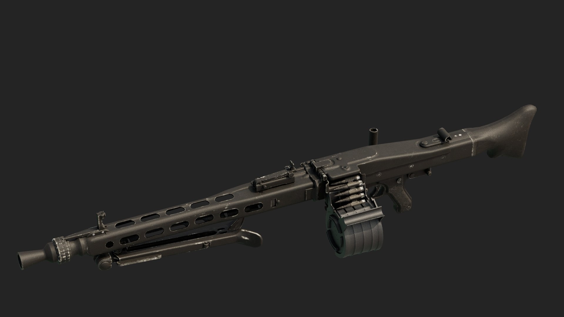 3D MG-3 Machine Gun - TurboSquid 2100666