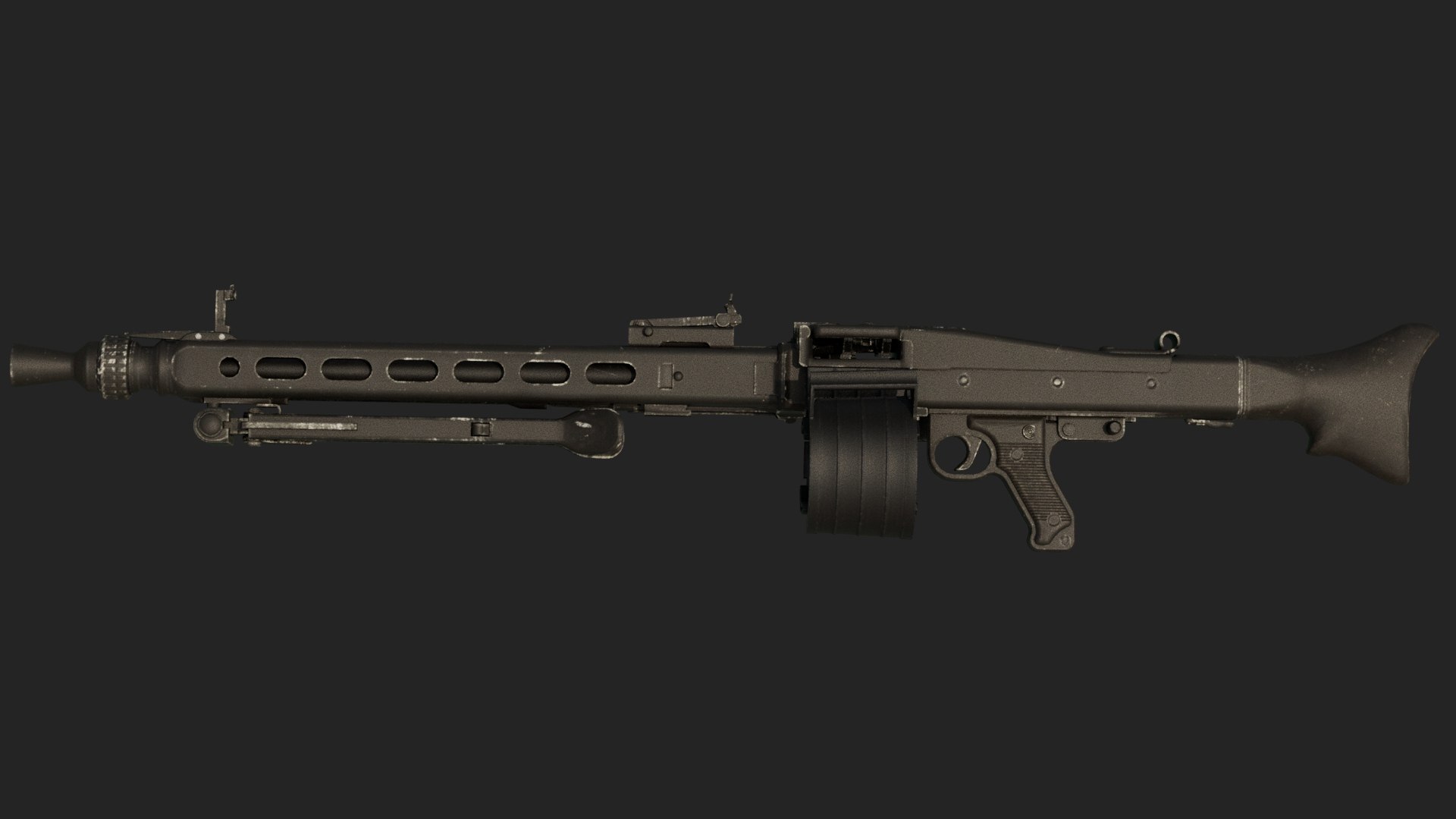 3D MG-3 Machine Gun - TurboSquid 2100666