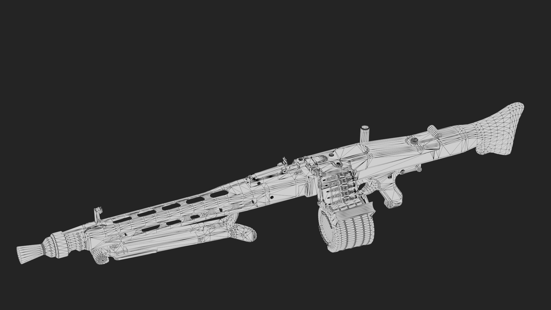 3D MG-3 Machine Gun - TurboSquid 2100666