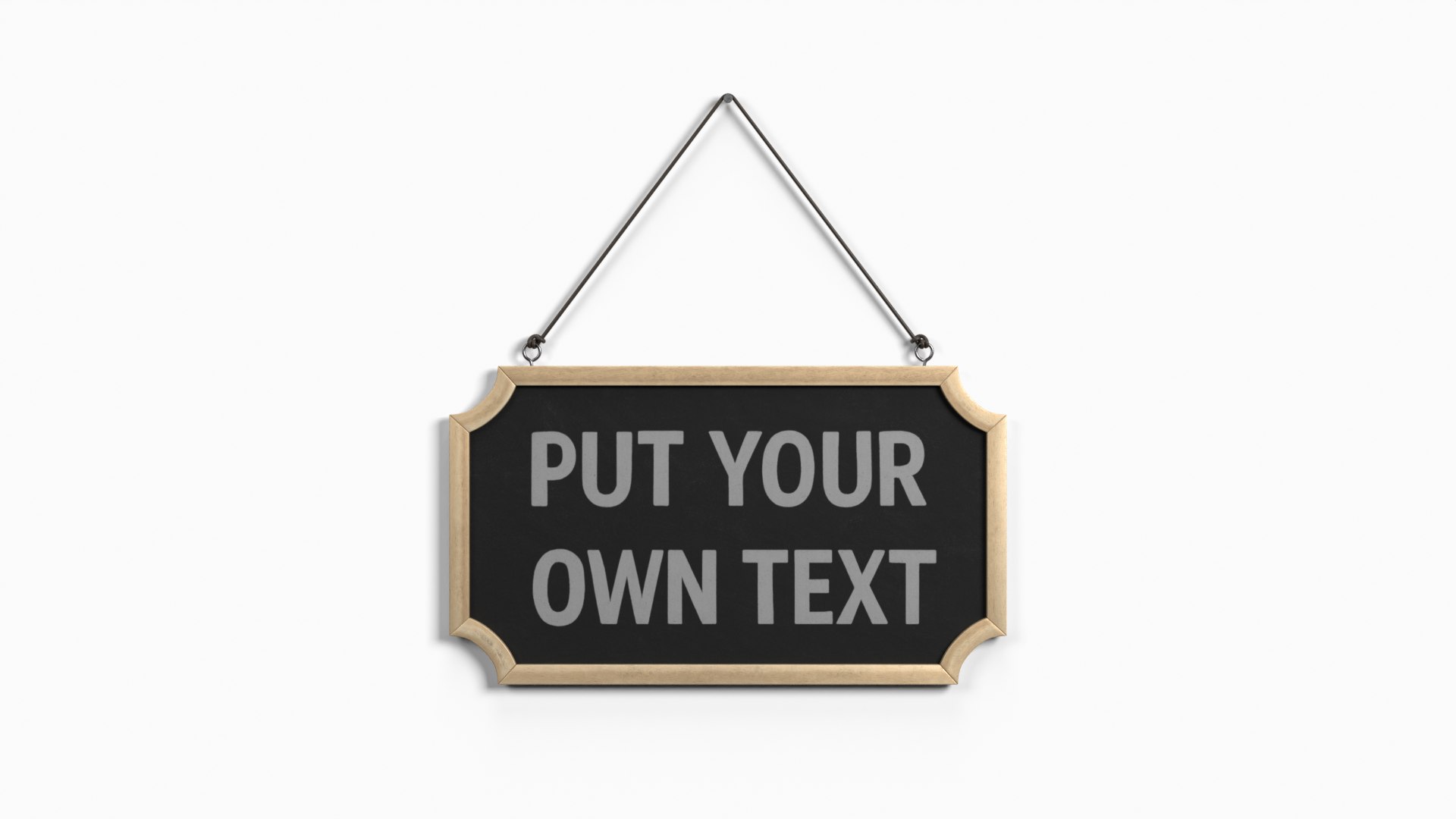 3D Display Sign – Essential Wooden Wall Message Duo - TurboSquid 2497736