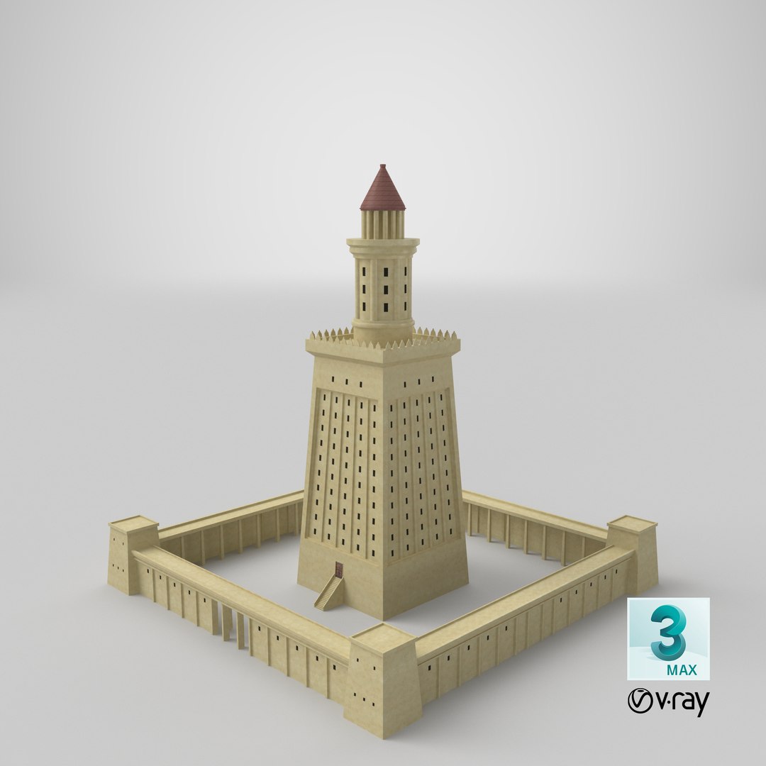 Ancient Lighthouse Alexandria Lights 3D Model - TurboSquid 1351440