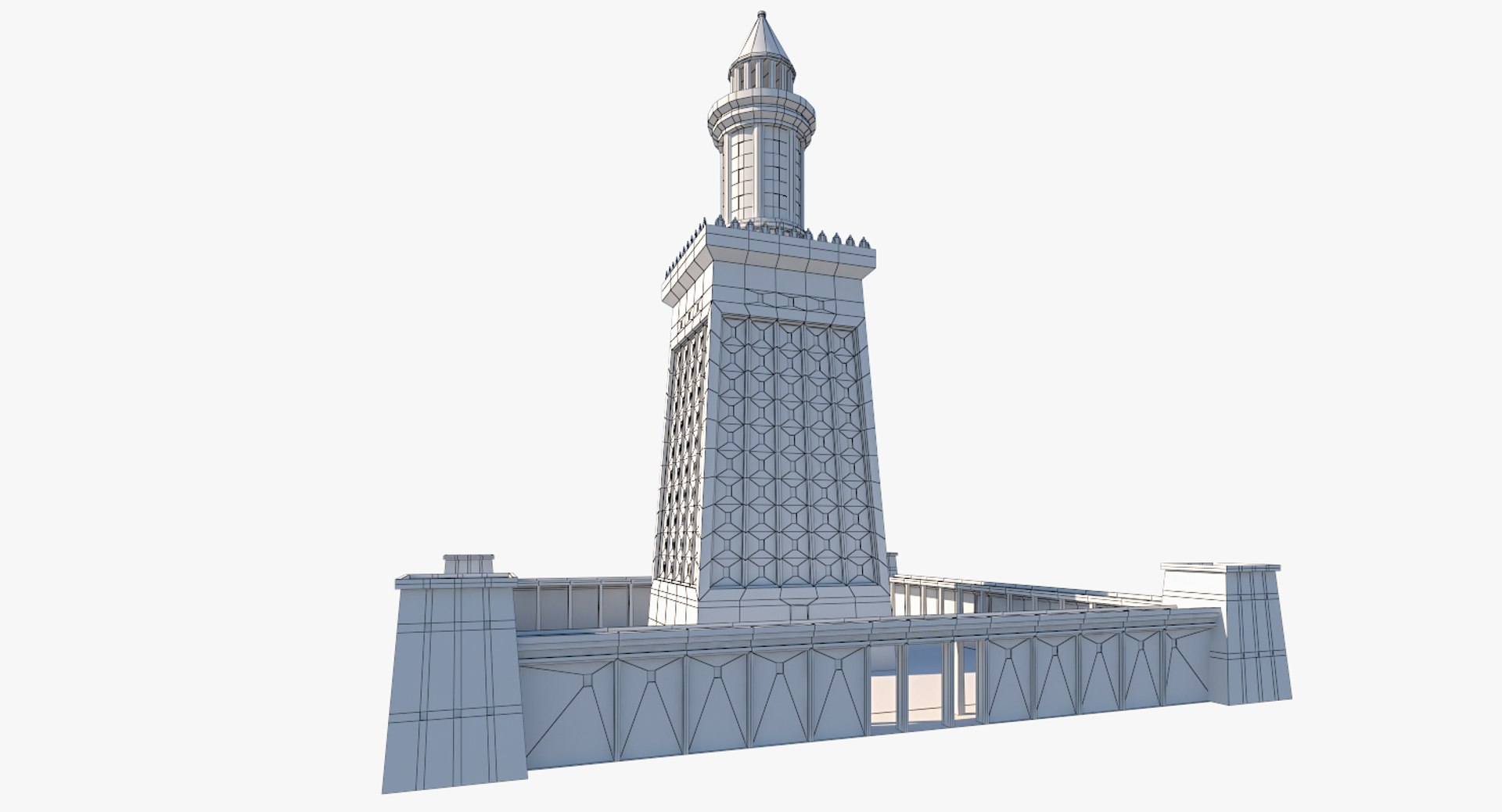 Ancient Lighthouse Alexandria Lights 3D Model - TurboSquid 1351440