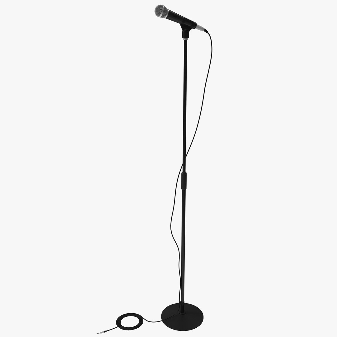 obj microphone stand